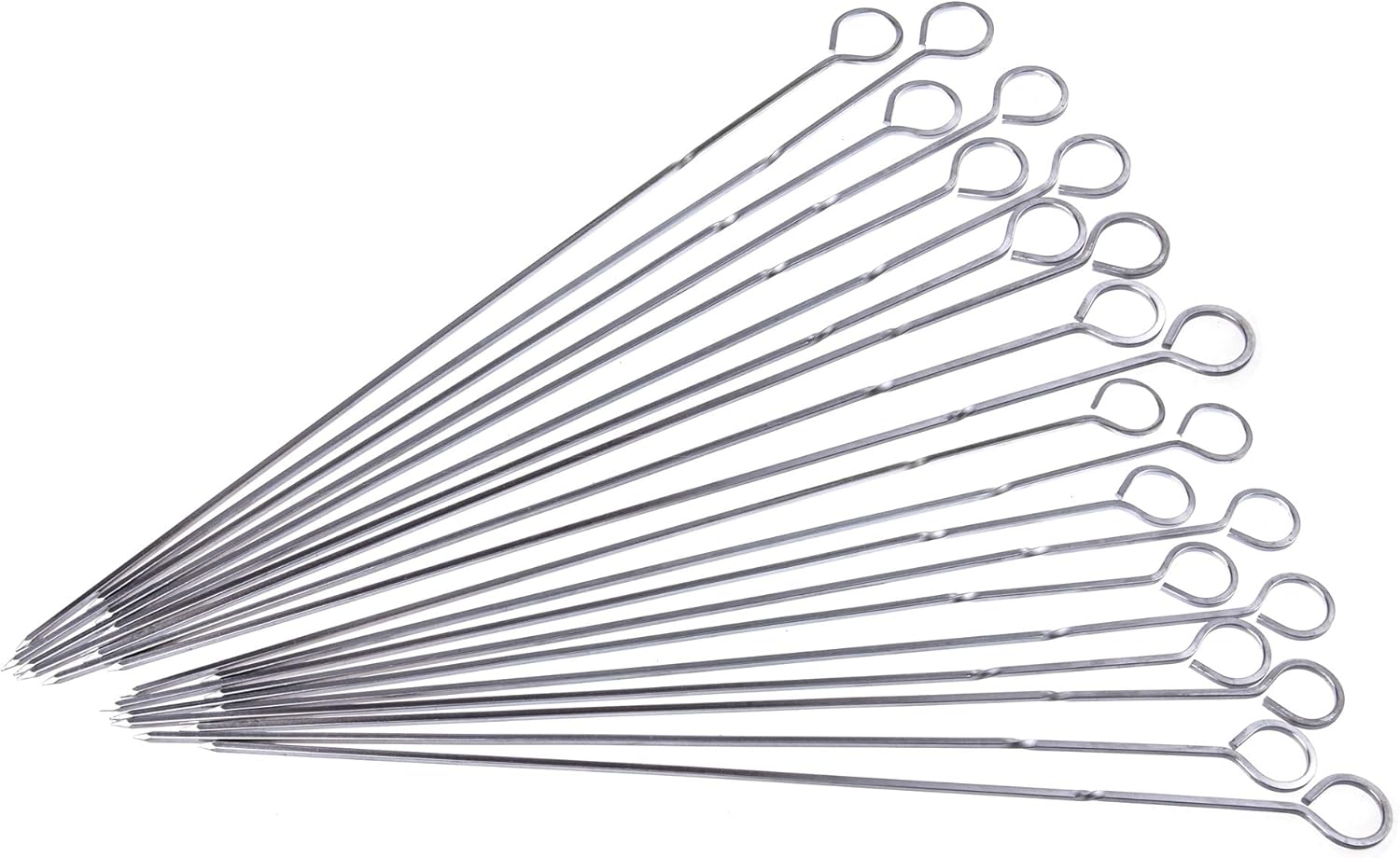 Amazon.com : IMEEA 15 Inch Square Skewers Kebab Sticks Shish Kabob ...