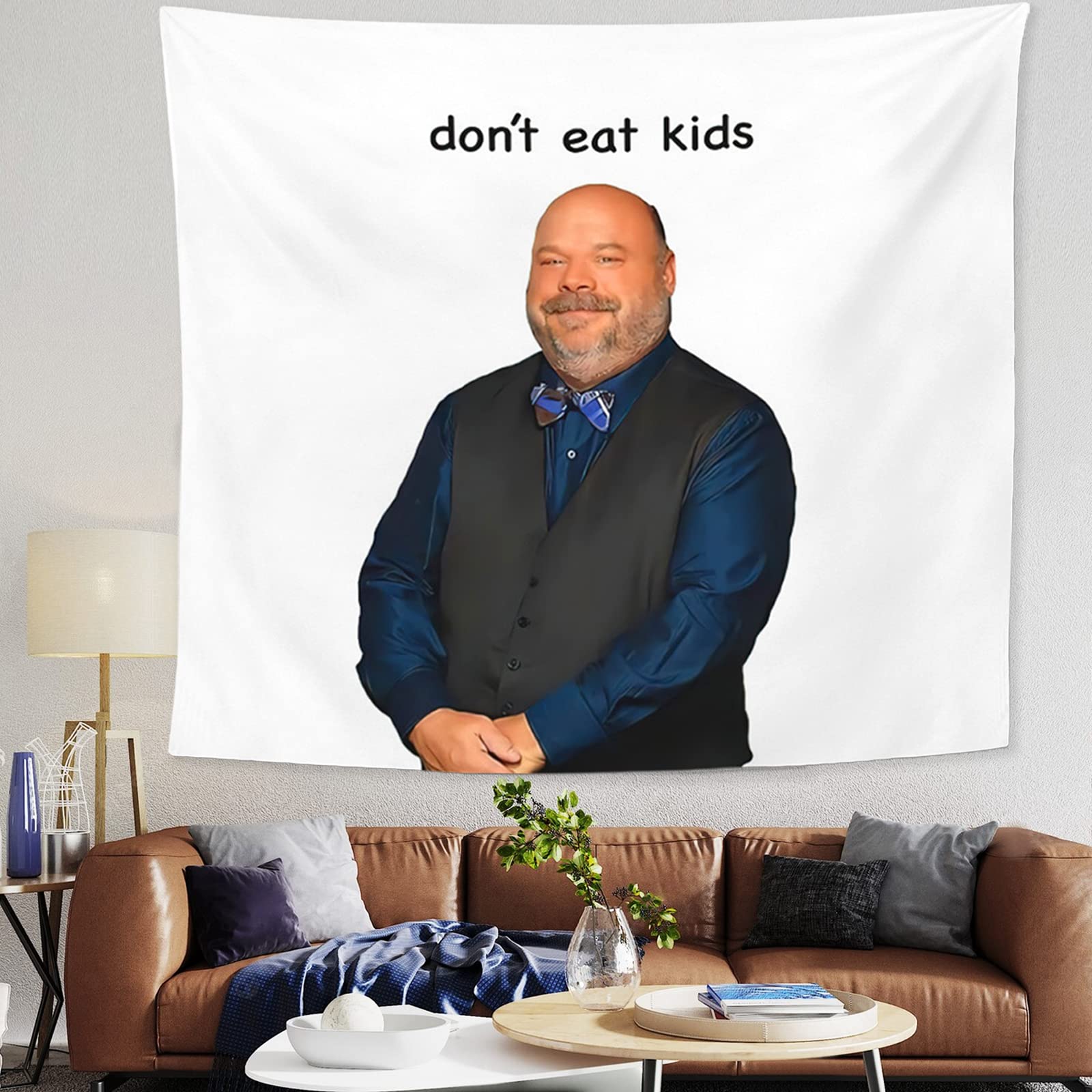 Avinyl Bertram Don' t Eat Kids Funny Tapestry for Bedroom Aesthetic ...