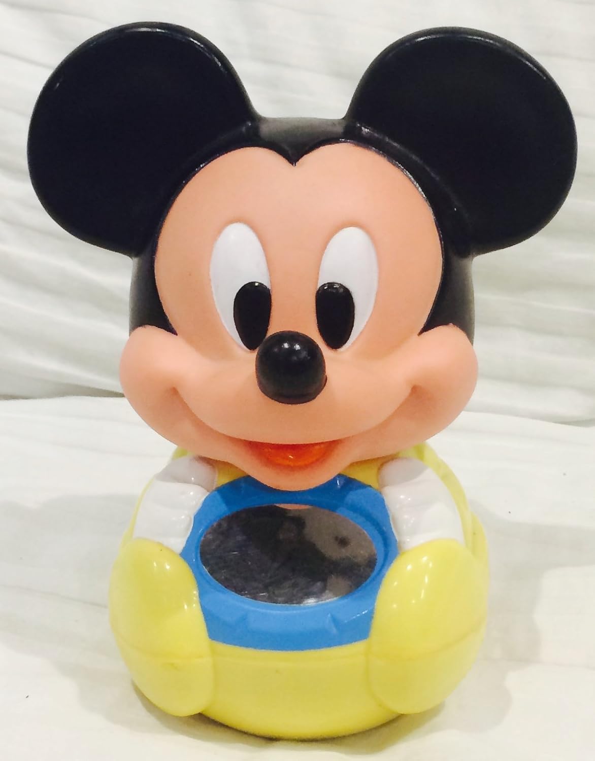 Amazon.com: Vintage 1984 Baby Mickey Mouse Rolly Polly Chime Ball ...
