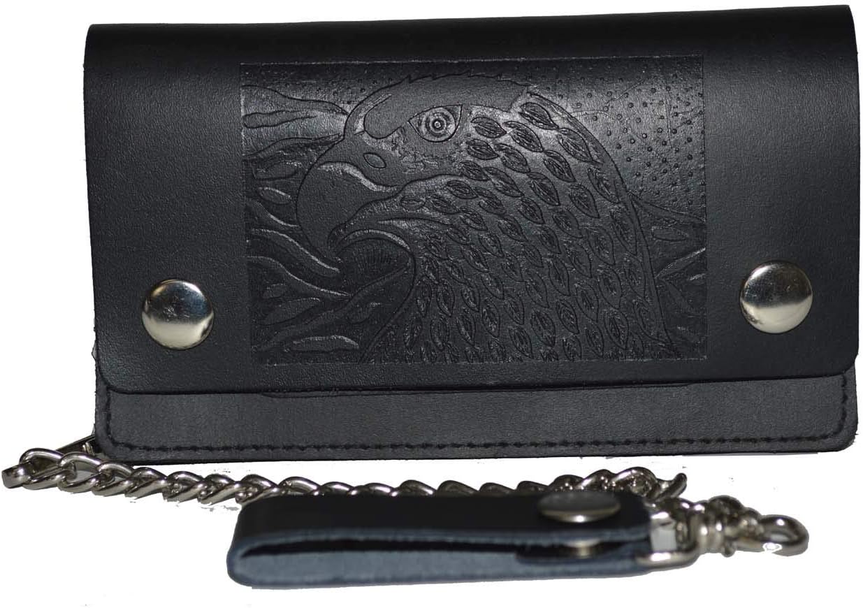 Amazon.com: Biker Rock Star Concho Mens Card Money Leahter Wallet W ...