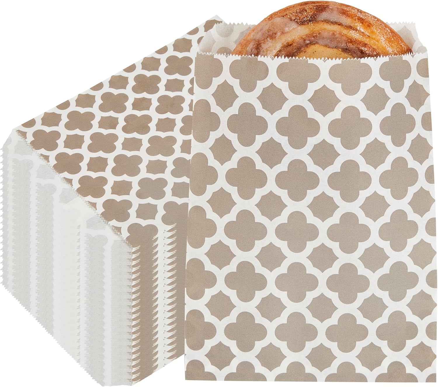 Sustainable Paper Bags Asian Monogram Grey 100 count box by ...