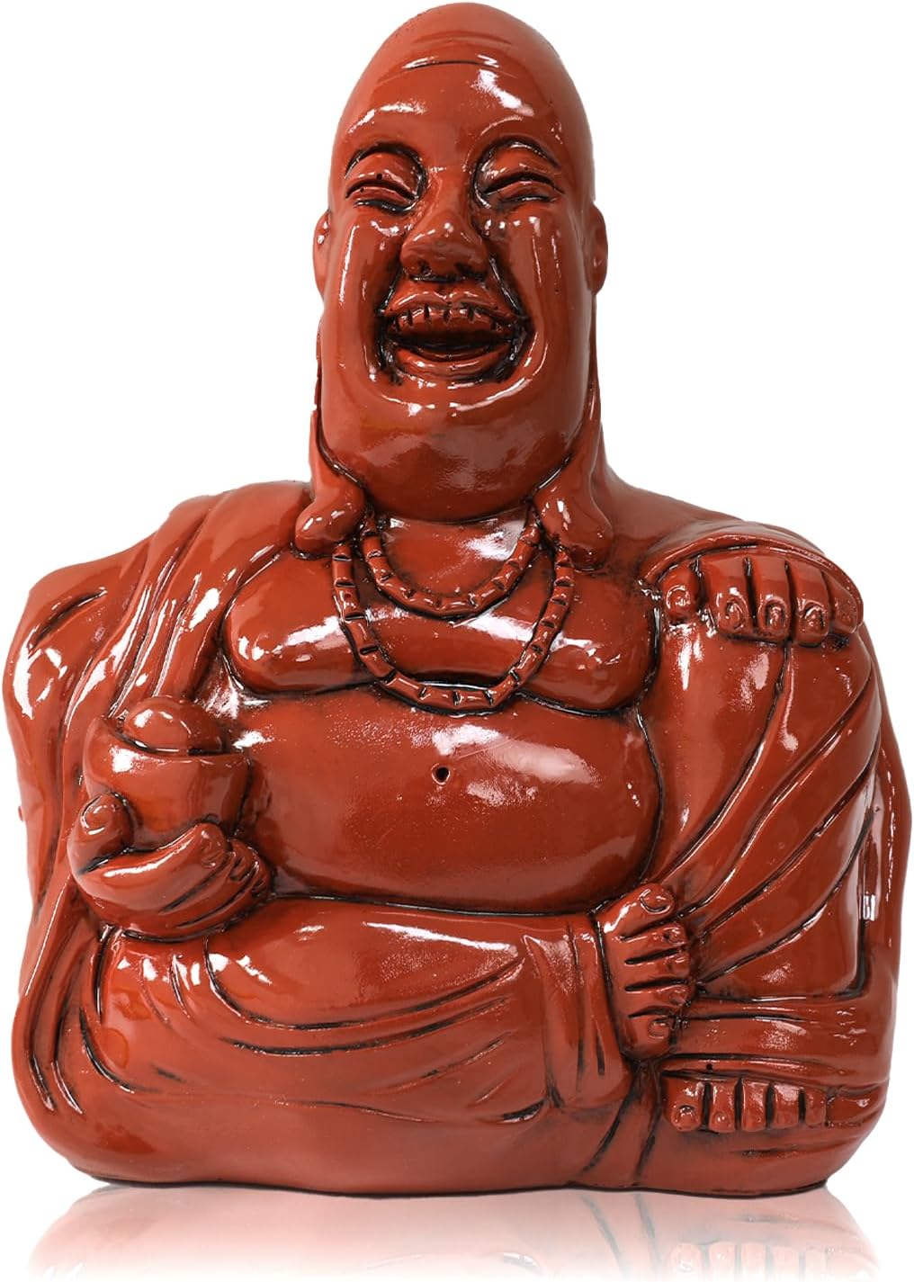 SINSEN Buddha Flip Statue Middle Finger Laughing Happy Buddha Ornament ...
