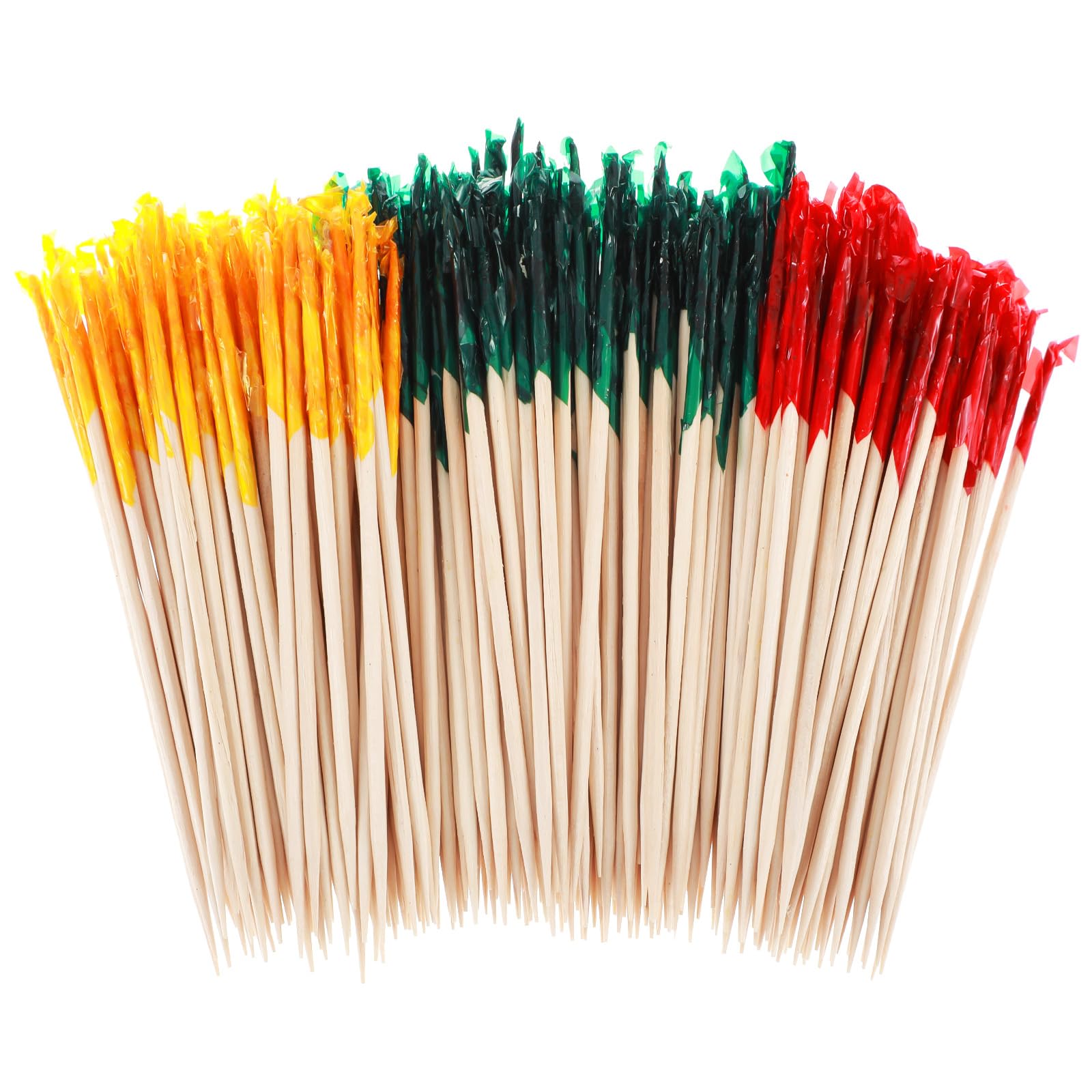 Amazon.com | 1000Pcs Wood Frill Picks Toothpicks Frill Toothpicks ...