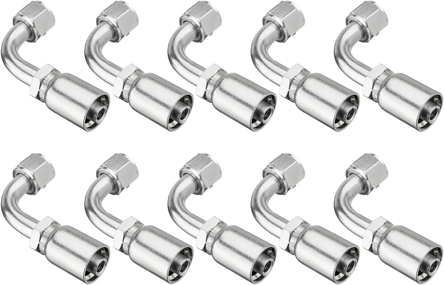 Amazon.com: Venussar 10 PCS 90° Hydraulic Hose Fittings, for 1/2" Hose ...