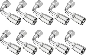 Amazon.com: Venussar 10 PCS 90° Hydraulic Hose Fittings, for 1/2" Hose x 1/2" JIC 37° Female 90 ...
