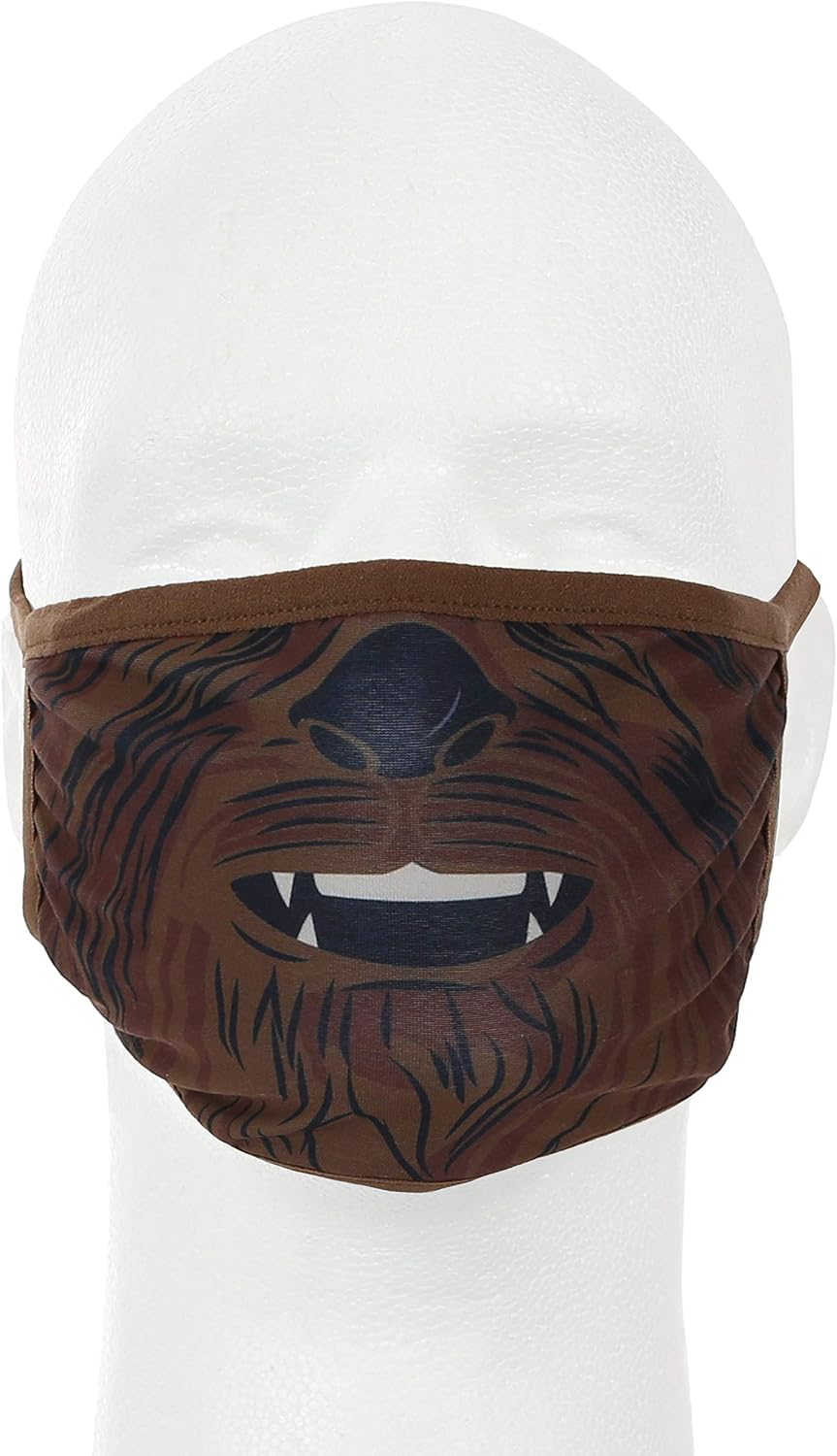 Amazon.com: Concept One Star Wars Chewbacca Face Mask, Officially ...