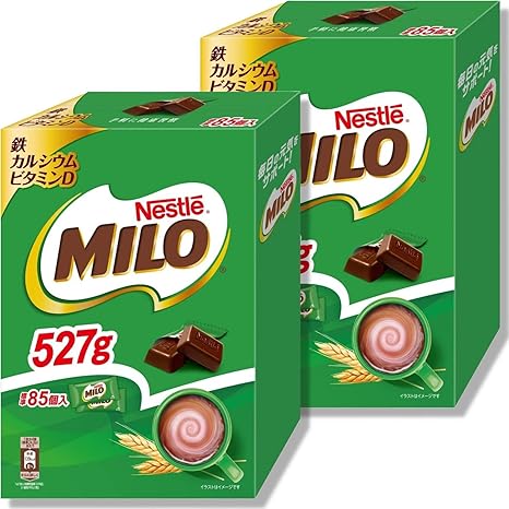 Amazon.co.jp: ネスレ ミロ チョコレート 85枚(527g) x 2個セット 個包装 : 食品・飲料・お酒