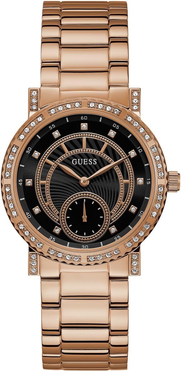 Guess Damen Analog Quarz Uhr mit Edelstahl Armband W1009L1 : Guess ...