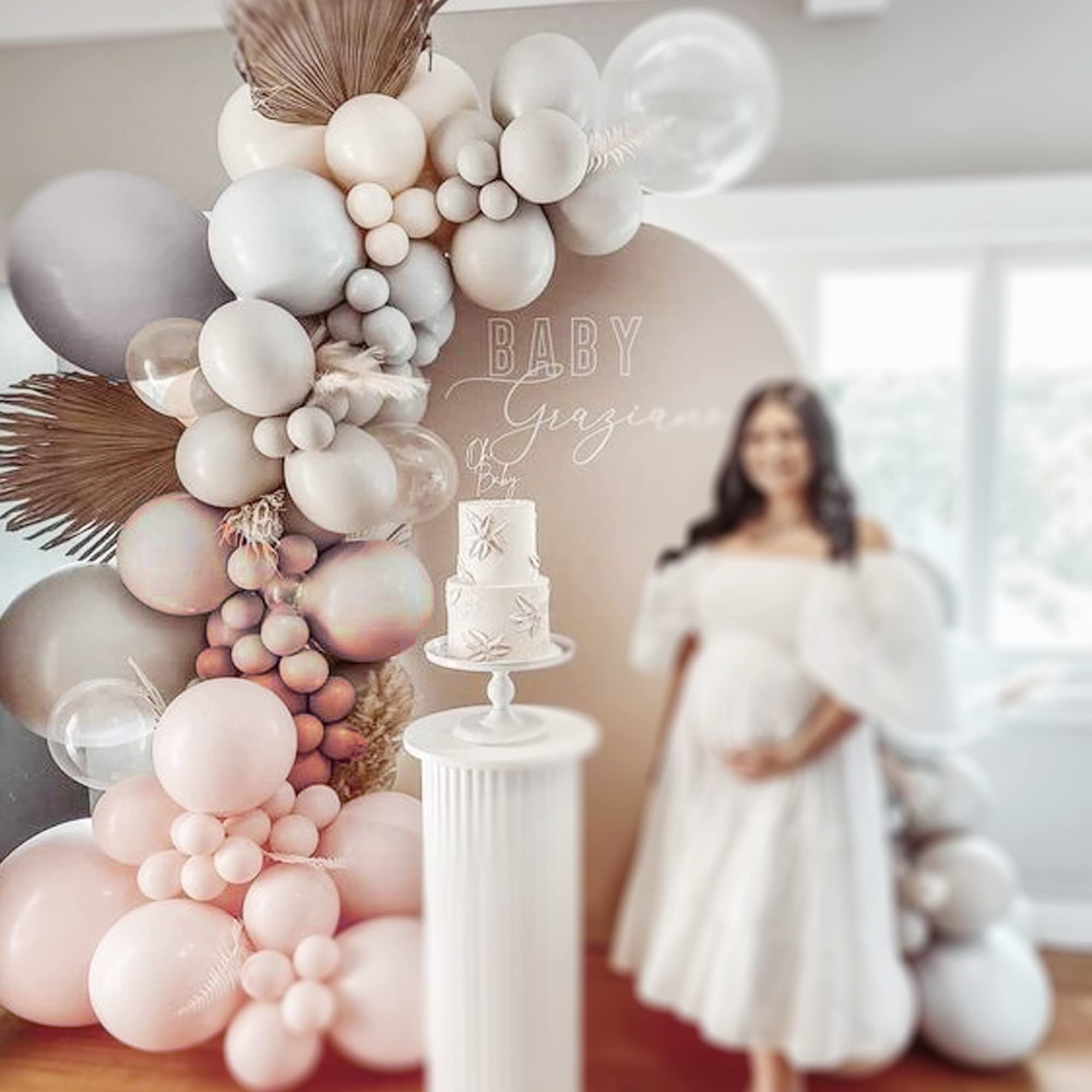 Snapklik.com : Balloon Arch Kit, SCMDOTI Neutral Balloon Garland