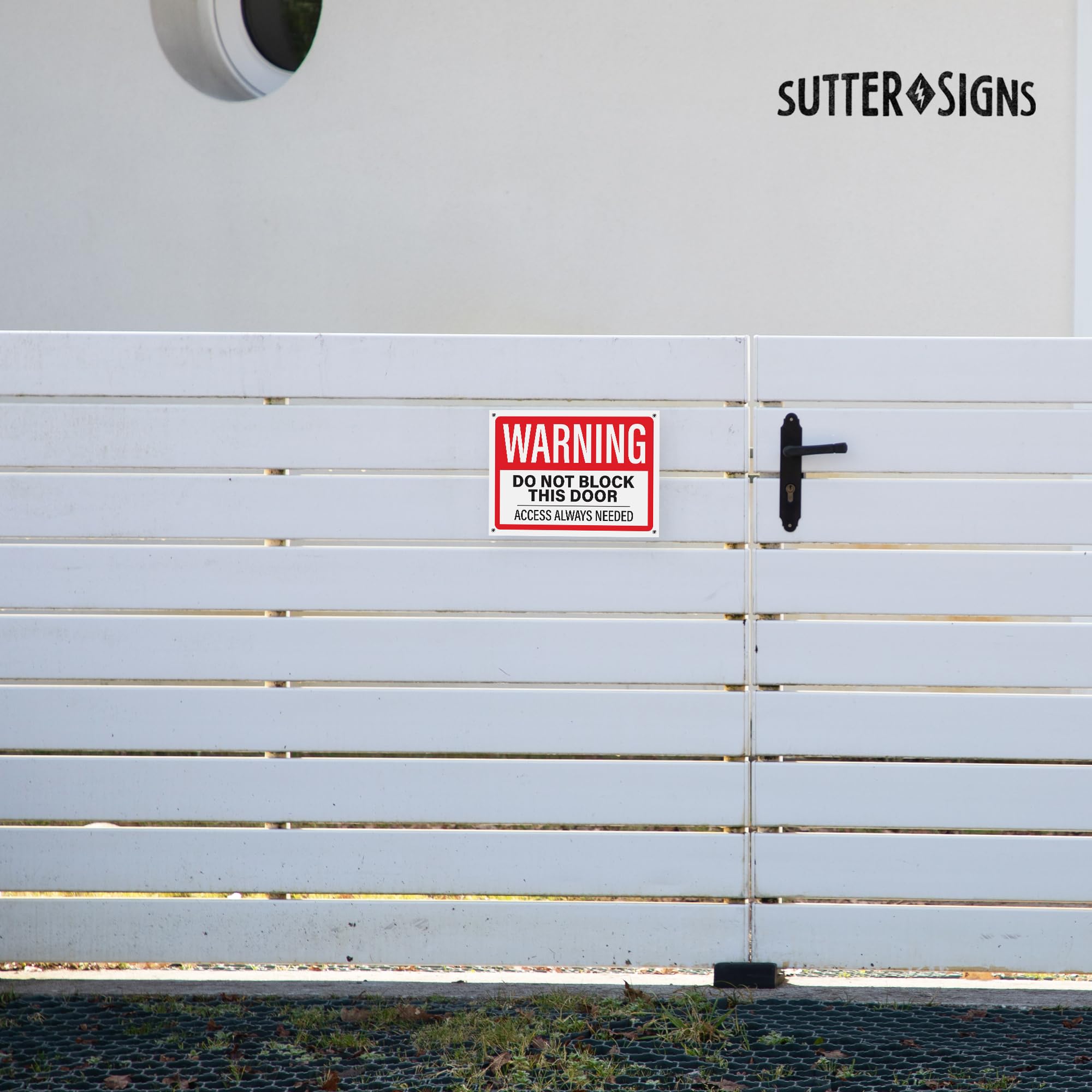 Do Not Block Access Sign