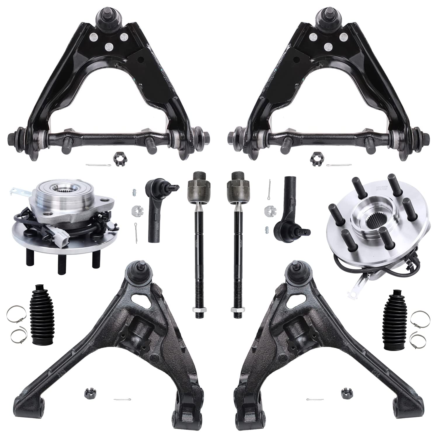 Amazon.com: Detroit Axle - 4WD Front End Suspension Kit for 00-04 Dodge ...