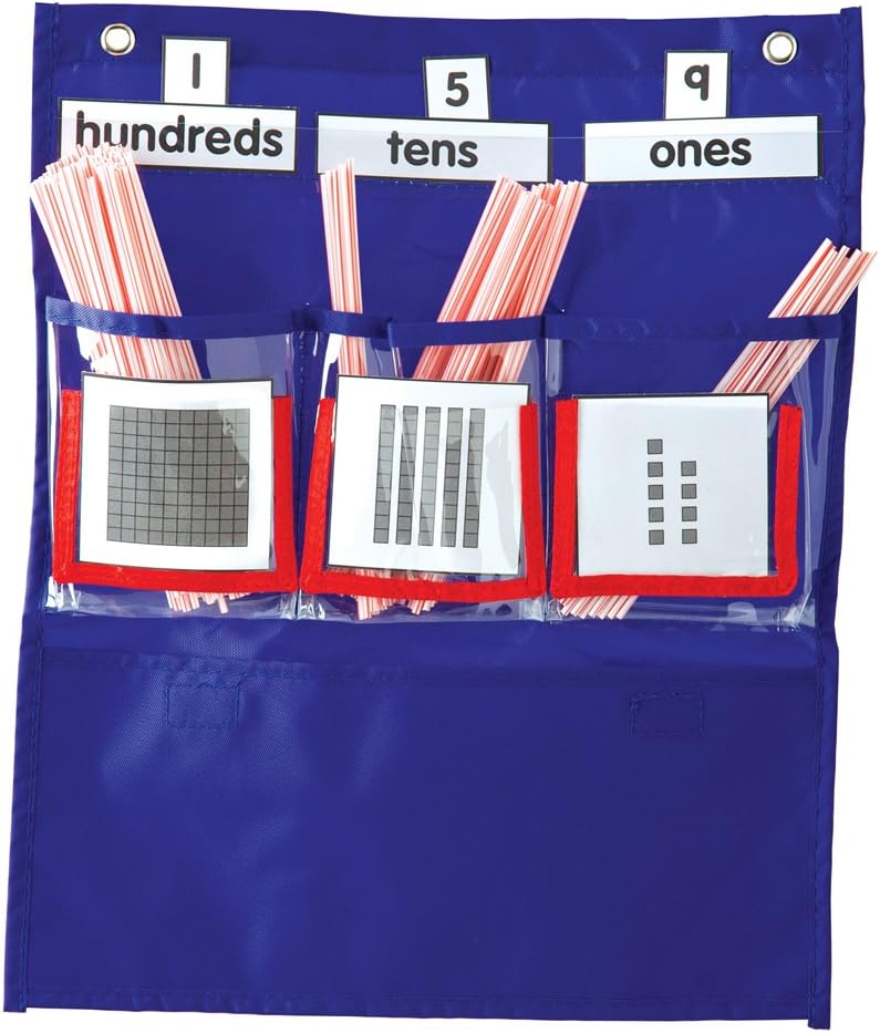 Amazon.com: Counting and Place Value Pocket Chart,Counting Caddie ...