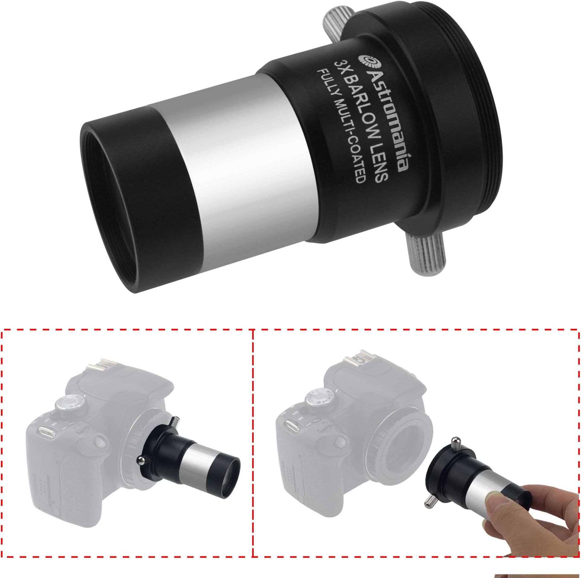 Amazon.com : SVBONY 1.25 inches 3X Barlow Lens, Bundle with 40mm Plossl ...