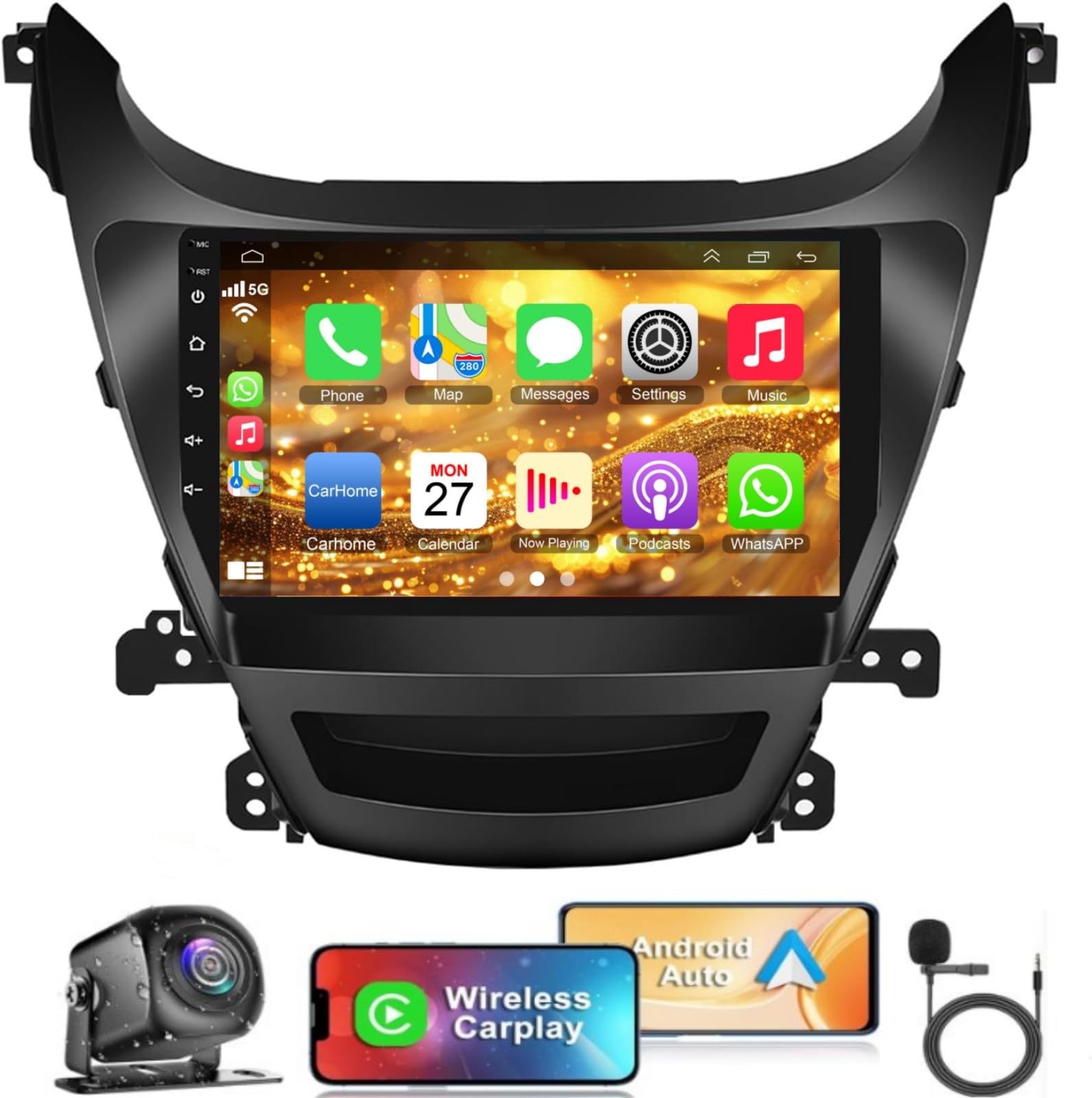 Amazon.com: [8-Core 4+64G] Ohradio Android 13 Double Din Car Radio Stereo Wireless Carplay Radio ...