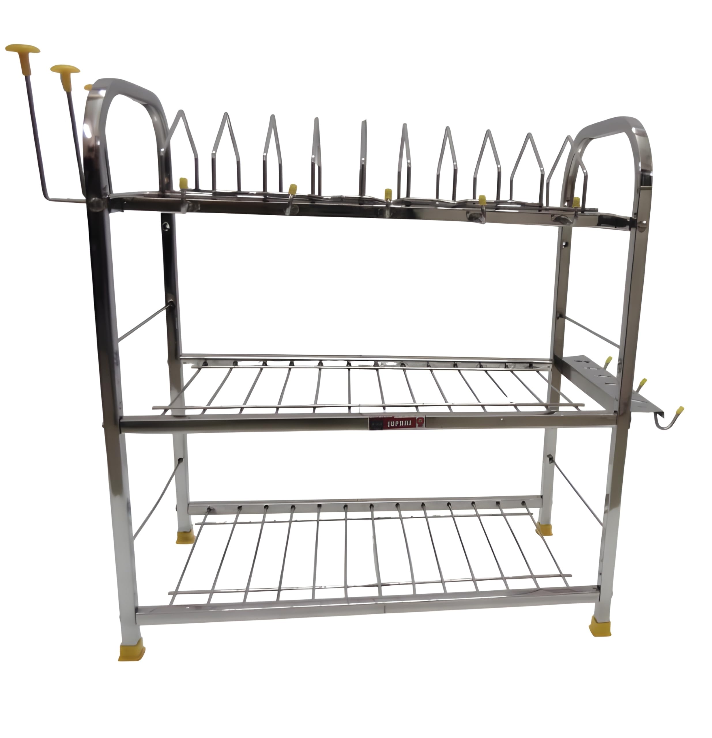 SUPRAS Kitchen Stainless Steel Bartan Stand (20 inch x 18.60 inch ...