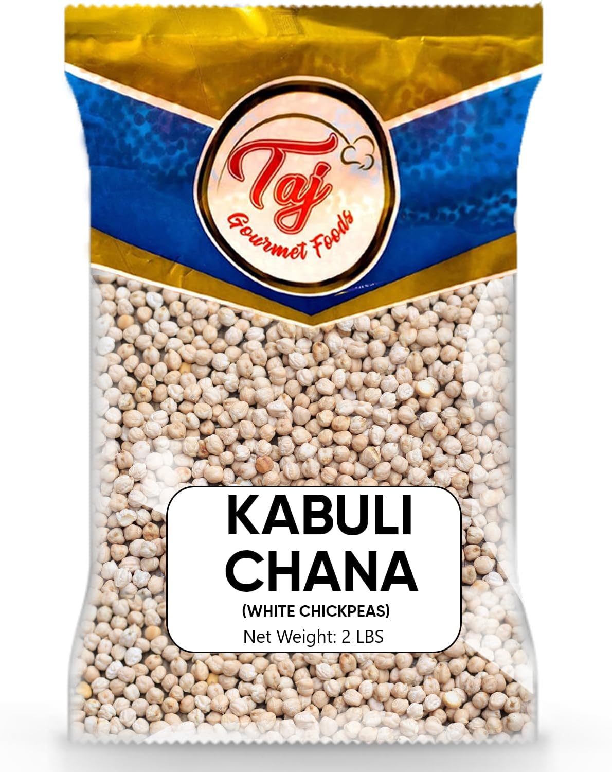 Amazon.com : TAJ Kabuli Chana | Garbanzo Beans | 2-Pounds | Chickpeas ...