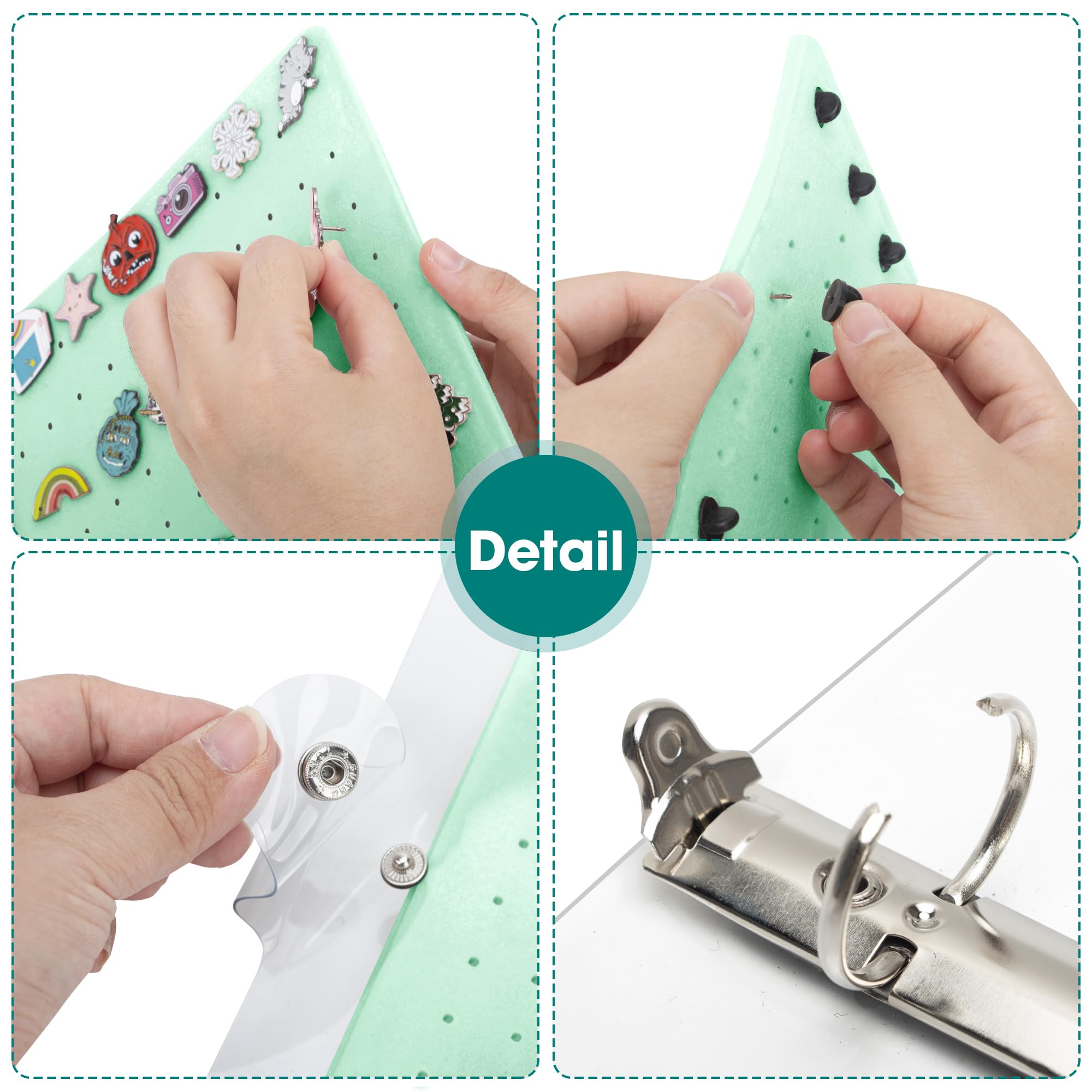 Snapklik.com : PACMAXI A4 Enamel Pin Display Book Organizer-300 Pin ...