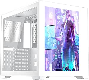 Amazon.com: 1ST PLAYER SP7-EV - Carcasa para PC gaming, color blanco ...