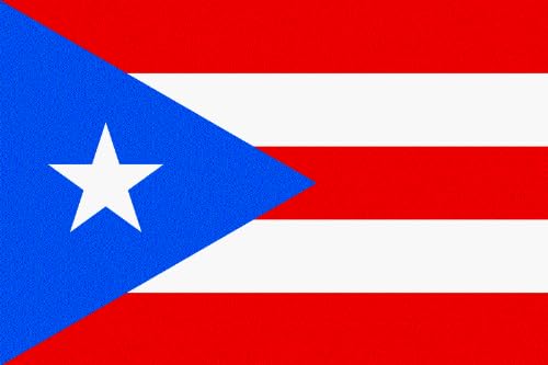 Drapeau de Puerto Rico - 6,3 x 3,8 cm-Planche d'autocollants 21 Motif ...