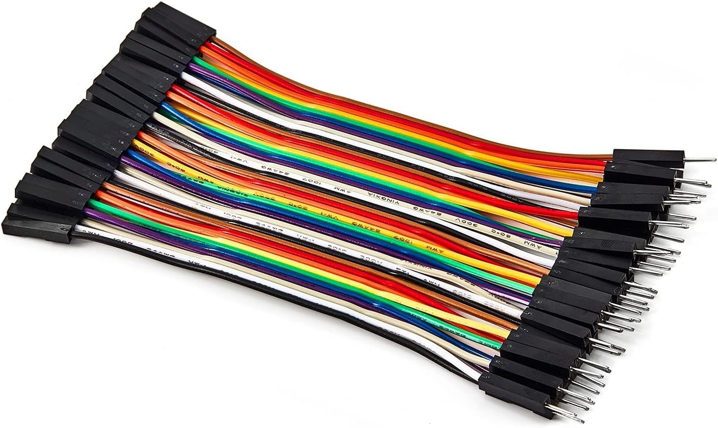BITSKY INDIA 10cm Male to Female Header Jumper Wire Dupont Cable Line ...