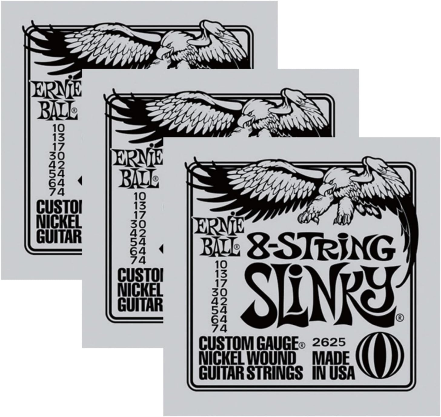 Amazon.com: 12 Sets of Ernie Ball 2221 Nickel Regular Slinky Electric Strings (10-46) w/Fre ...