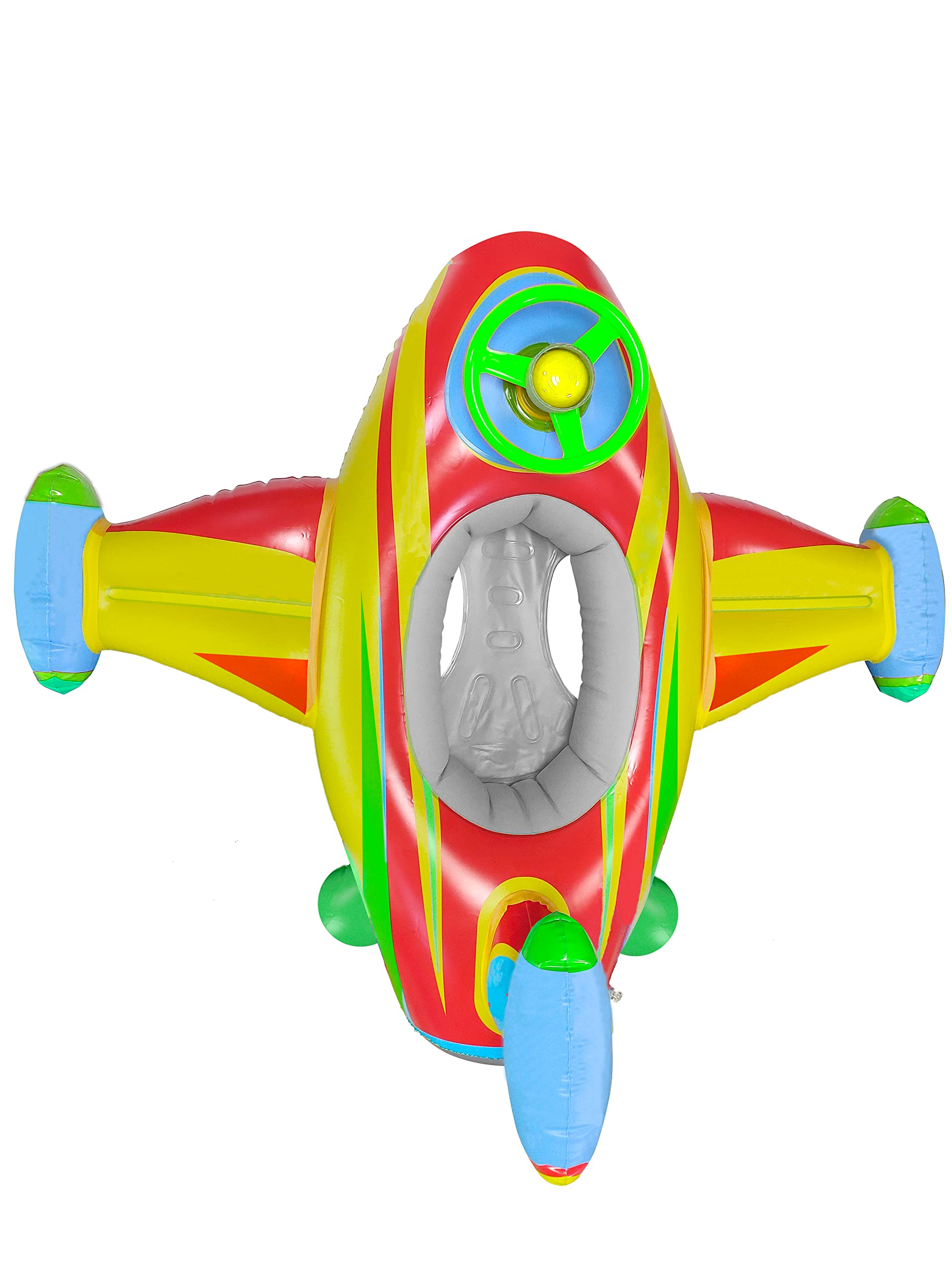 Snapklik.com : Airplane Pool Float For 1-5 Years Old Kids, Inflatable ...