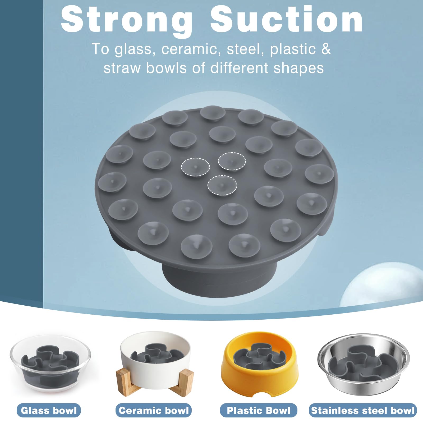 Snapklik.com : Winsee Slow Feeder Cat Bowls Insert, Dog Food Bowls ...