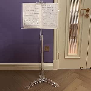 Amazon.com - WORDFUN Sheet Music Stand, High Transparency Music Stand ...