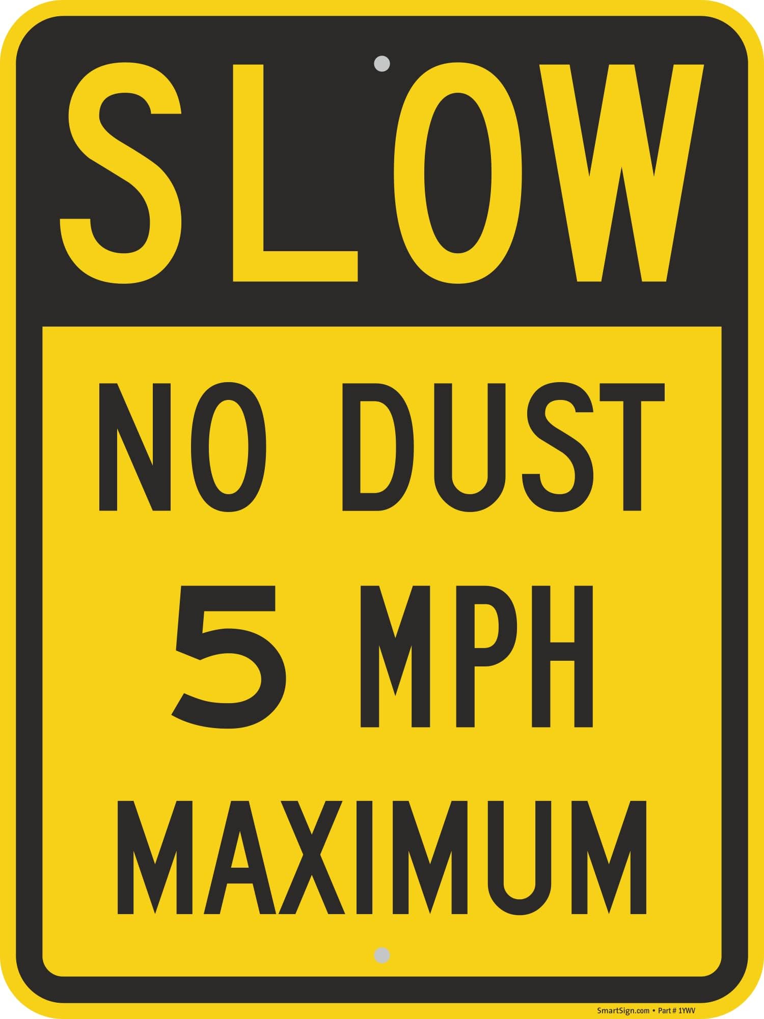 Amazon.com: Speed Limit Sign - 7 MPH Signs/Parking Lot Signs Metal Sign ...
