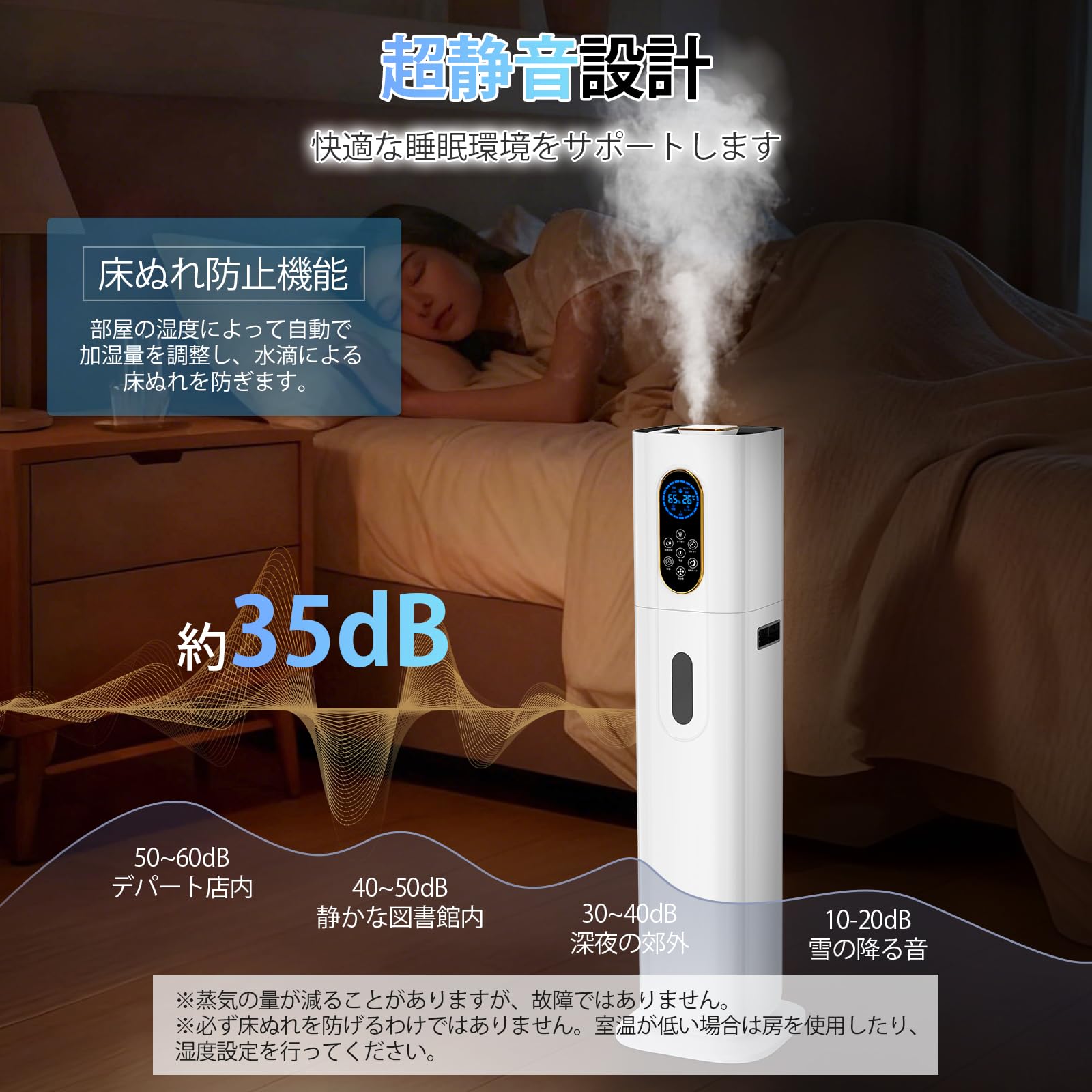 Amazon.co.jp: 加湿器 大容量 9L タワー型【2025冬新登場・吹出口360