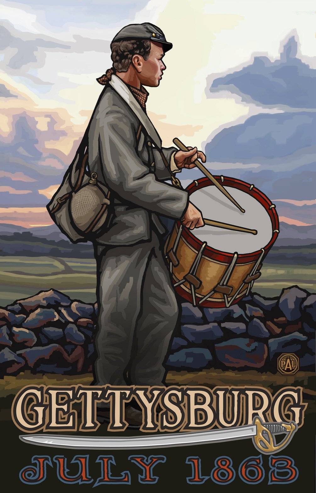 Drummer Boy 1863 Drum Corps Of 61st New York Infantry, Falmouth, Va.,