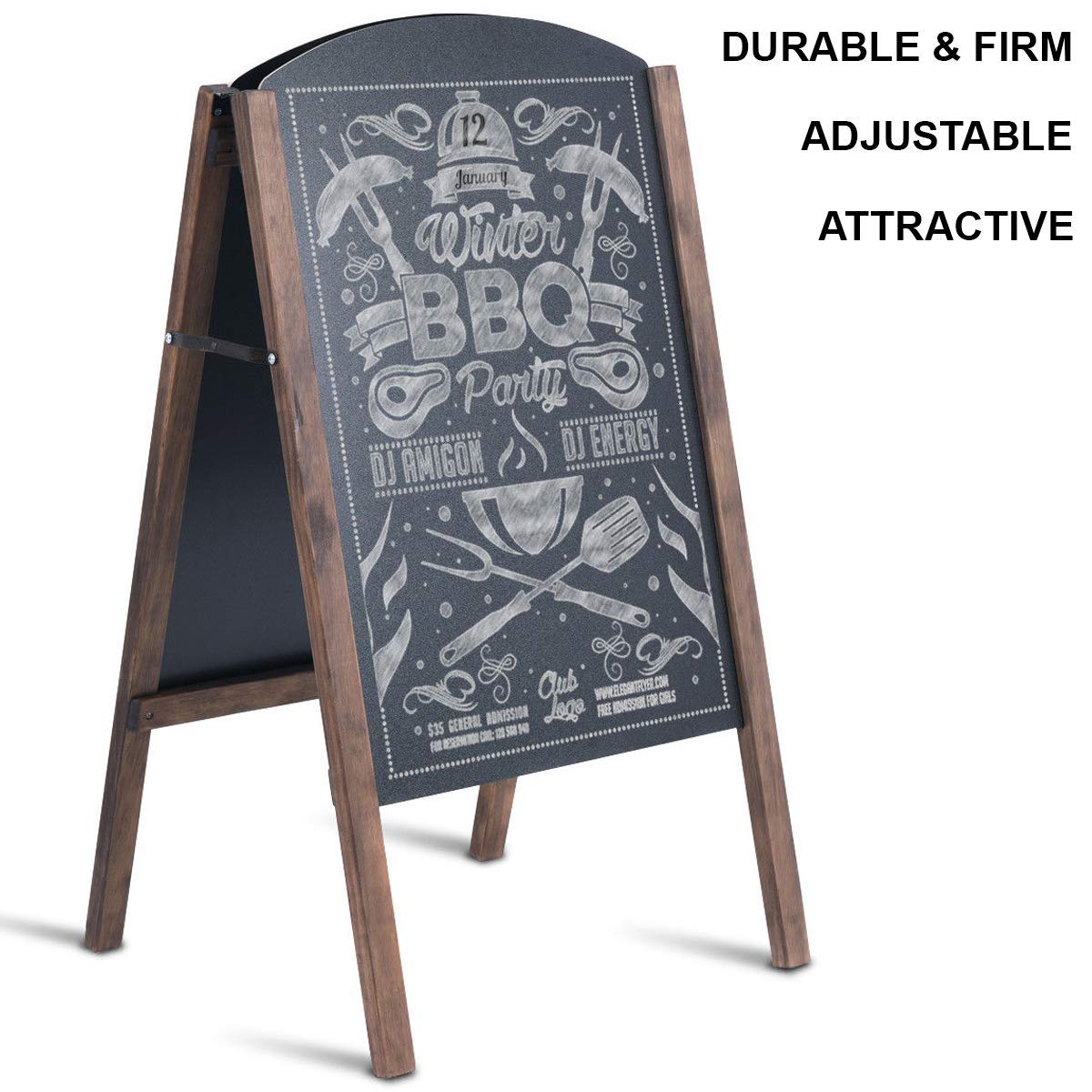 Winmart Standing Sign Office Cafe Taching Wooden Folding Sidewalk ...