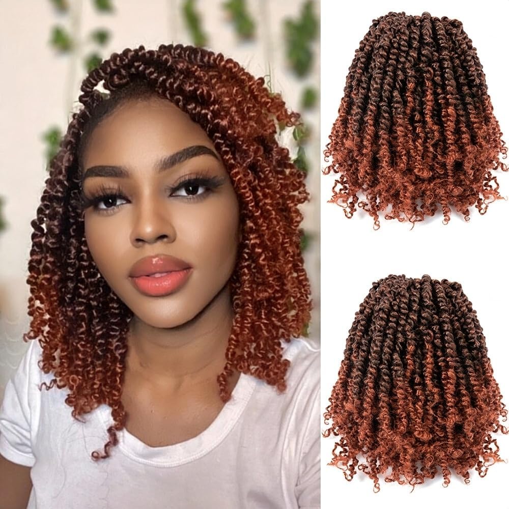 Amazon.com : Passion Twist Crochet Hair 10Inch Passion Twist Hair 8 ...