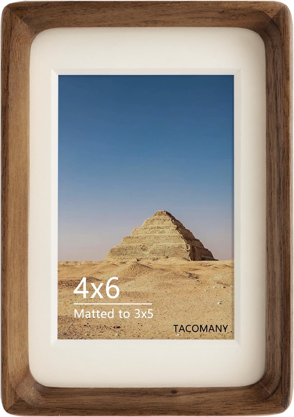 Amazon.com - icheesday 4x6 Wood Picture Frame with Glass Front,Rustic ...