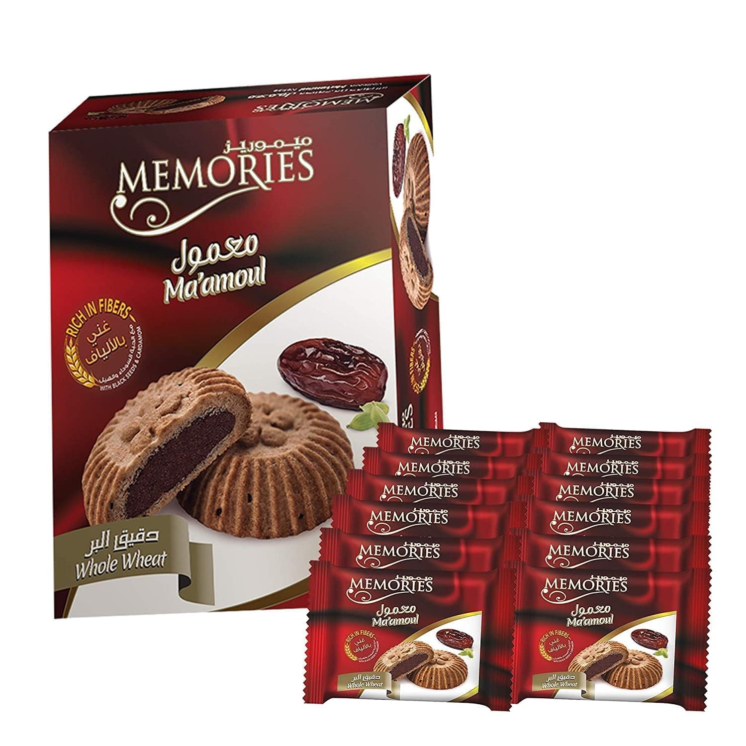 Memories Whole Wheat Maamoul Pack of 12 (480 gm) : Buy Online at Best ...