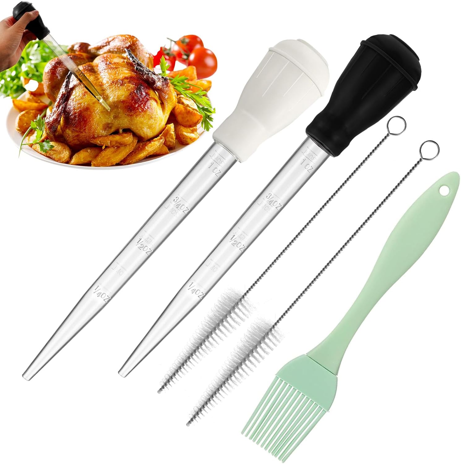 Amazon.com : Boao 5 Pieces Nylon Heat-Resistant Turkey Baster Cooking ...