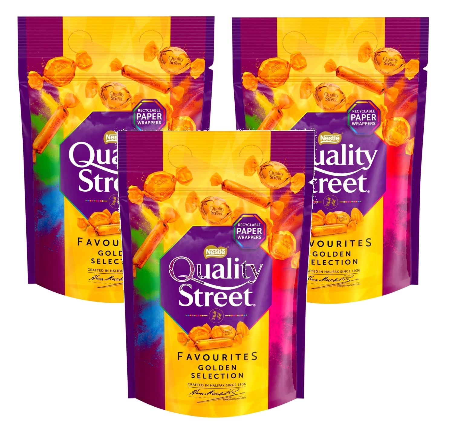 Quality Street Golden Selection Chocolate Share Bag, 283g, Toffee ...