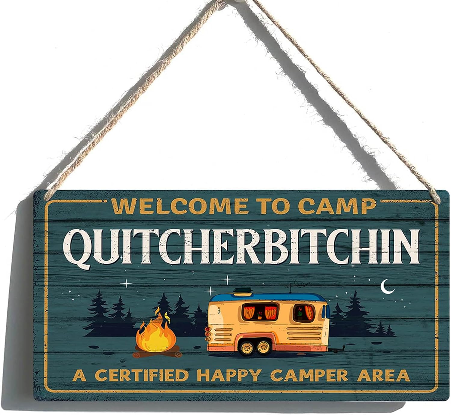Amazon.com: Welcome To Our Camp Sign - Funny Camper Decor For RV Wall ...