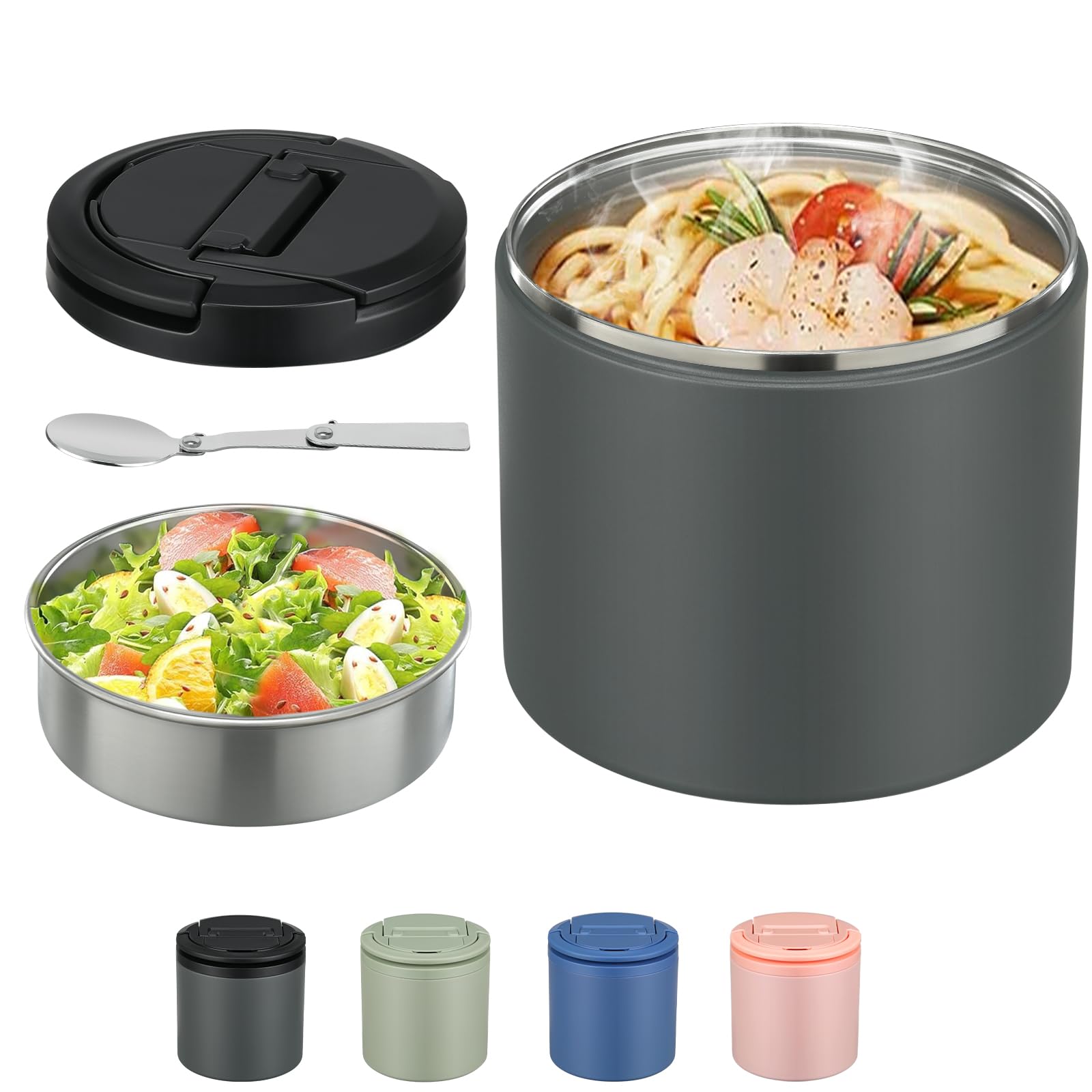 Amazon.com: Thermo for Hot Food, Soup Thermo for Adults 40oz Lunch ...