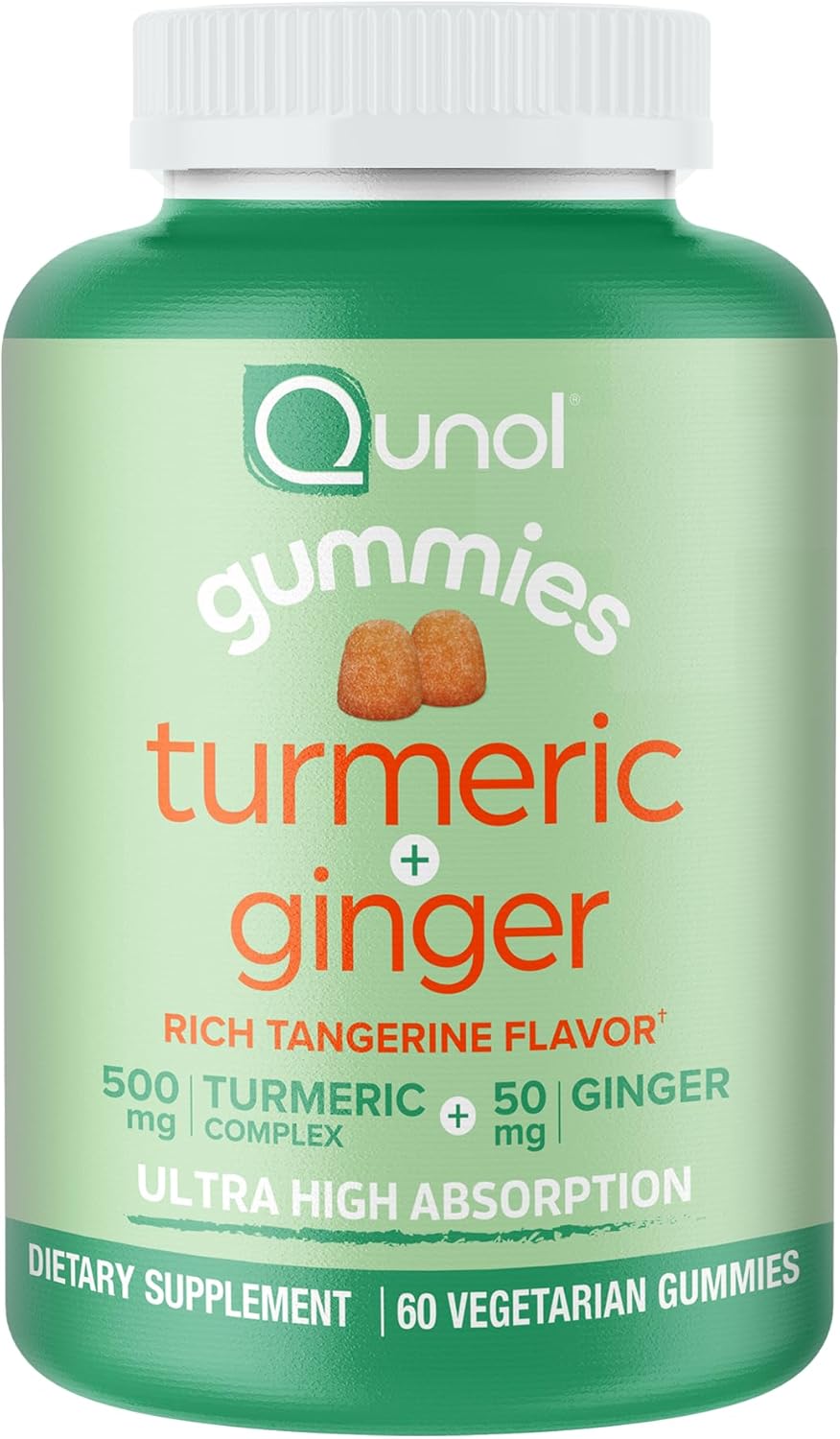 Amazon.com: Qunol Turmeric & Ginger Gummies, 60 CT : Health & Household
