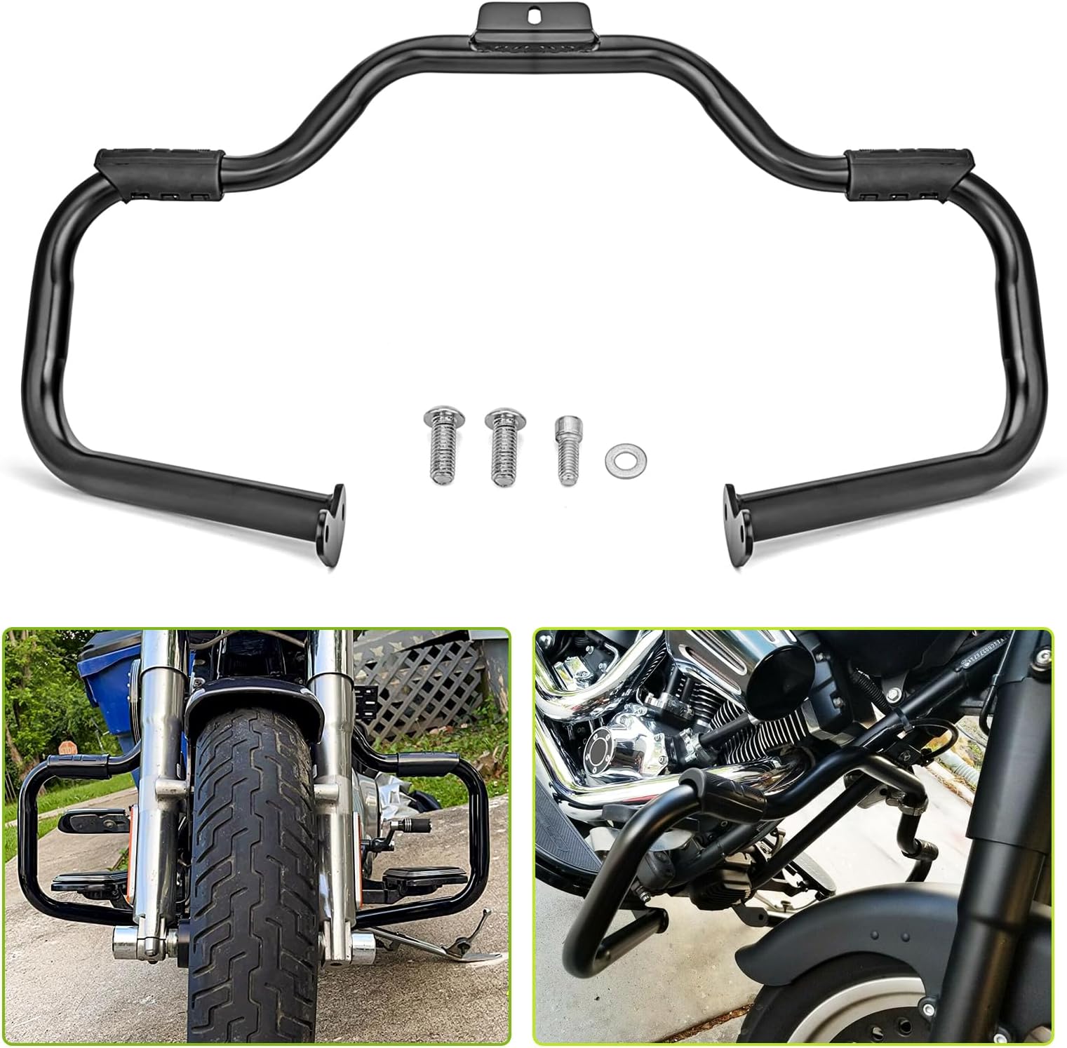 Amazon.com: TCMT Rear Saddlebag Guard Rail Crash Bar Fits for Harley HD ...