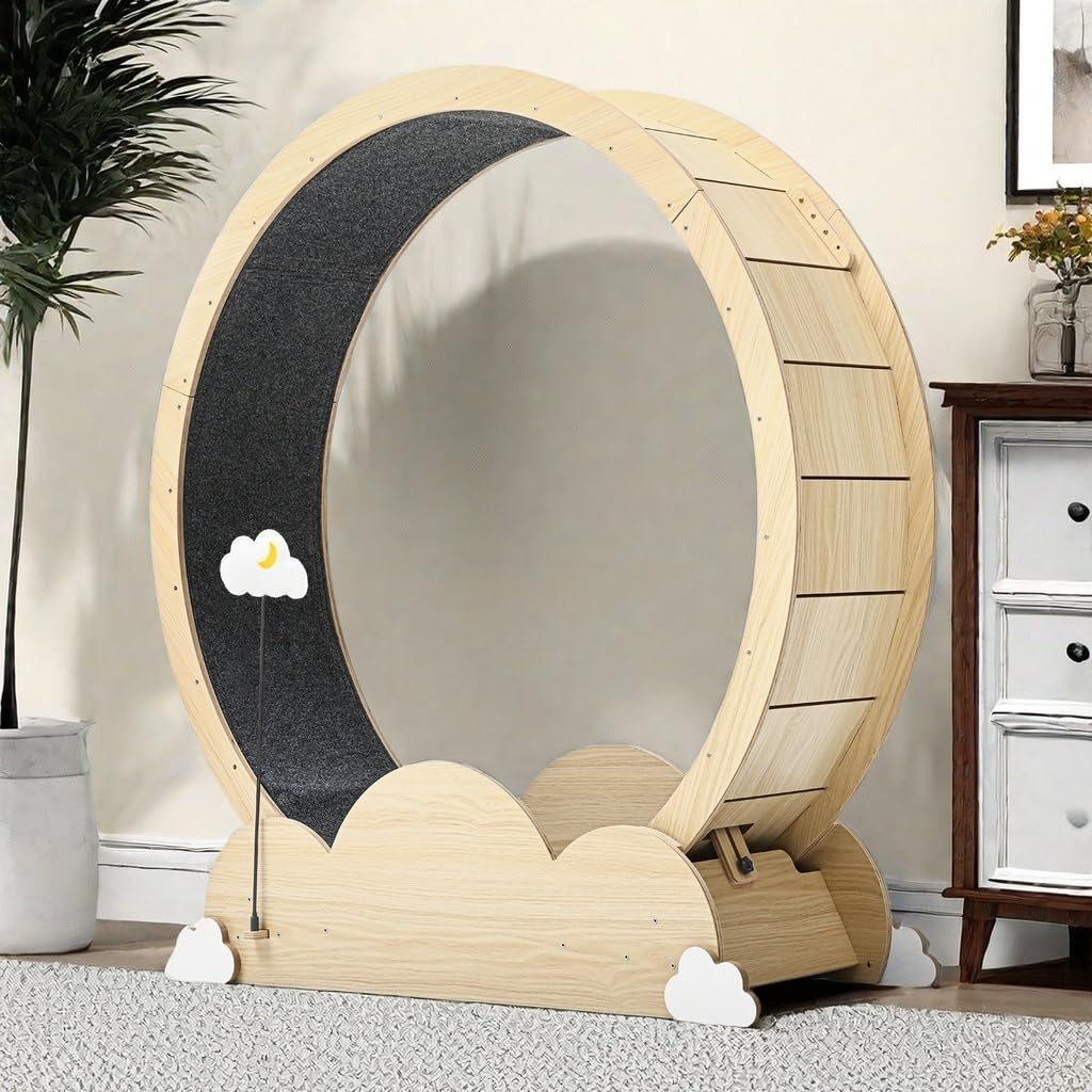 Snapklik.com : DWVO 47in Cat Exercise Wheel For Indoor Cats