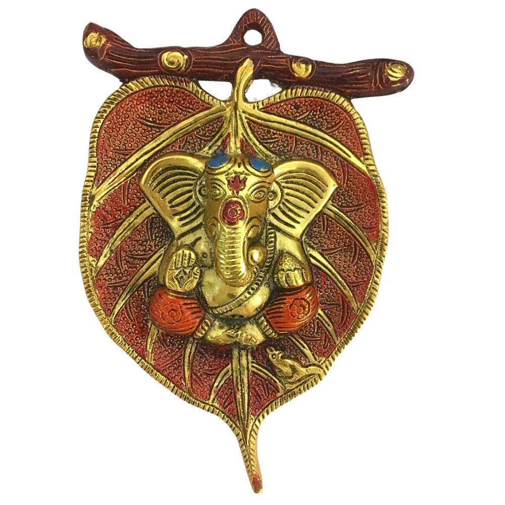 Buy GJ Metal Design Showpiece with Artificial Wooden Stand Wall Hanging ...