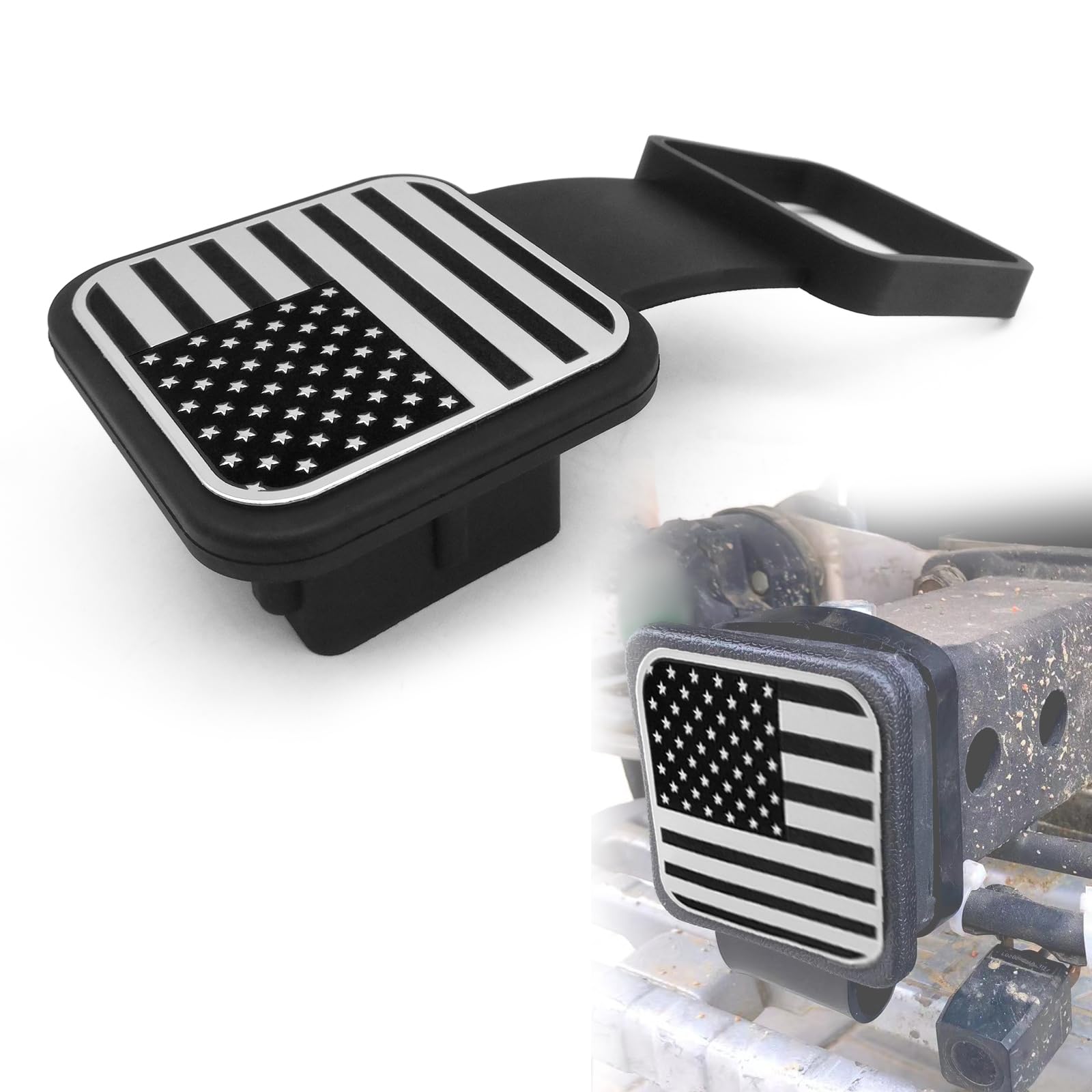 Amazon.com: Trailer Hitch Cover, Trailer Hook Dust-Proof Plug, Square ...