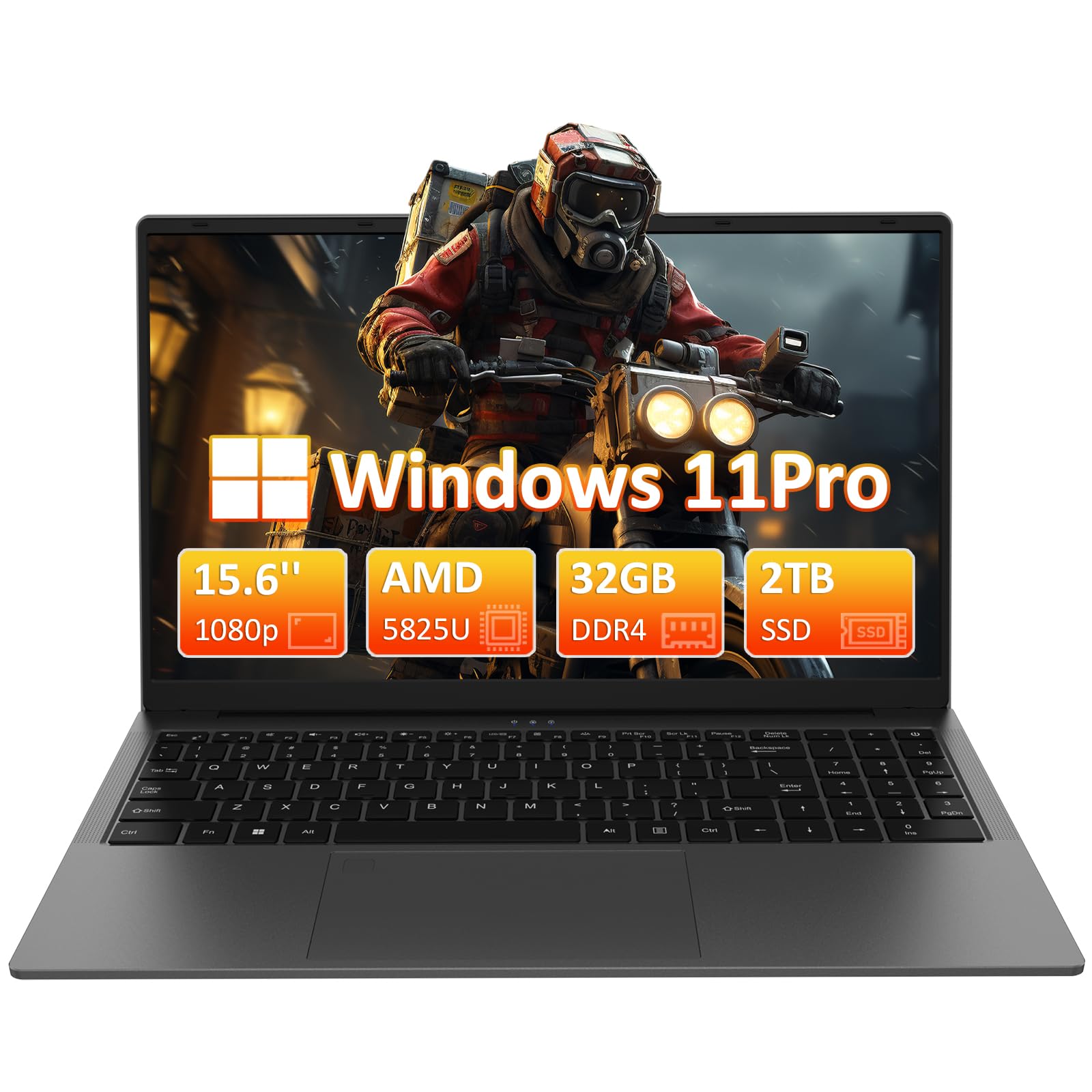 Amazon.com: Gaming Laptop, Laptop with AMD Ryzen 7 5825U (8C/16T, Up to ...