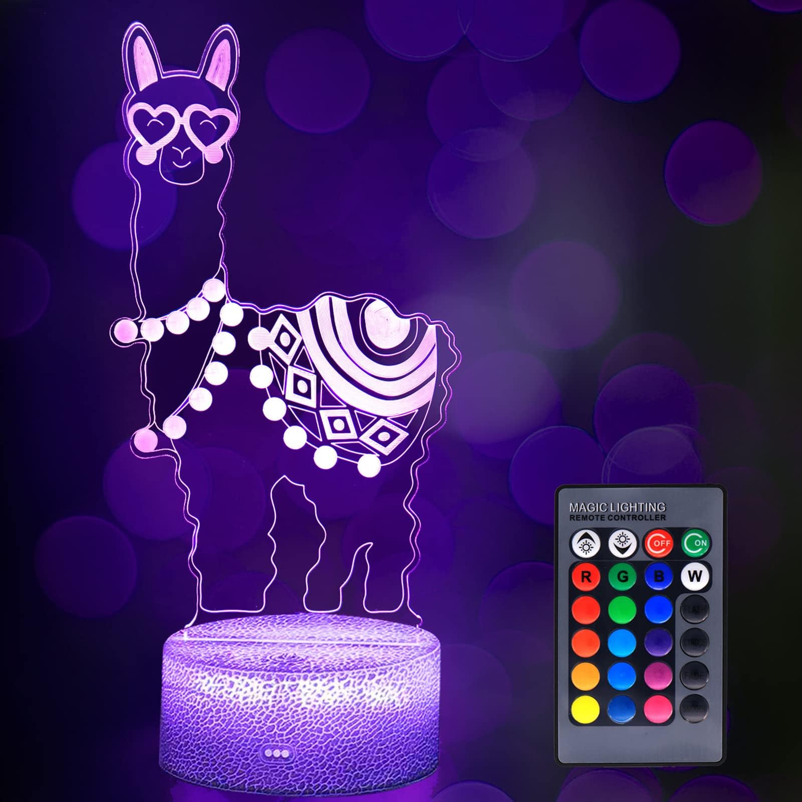 Alpaca Llama Night Light, Light Up Alpaca/Dragon Decorative Modelling ...