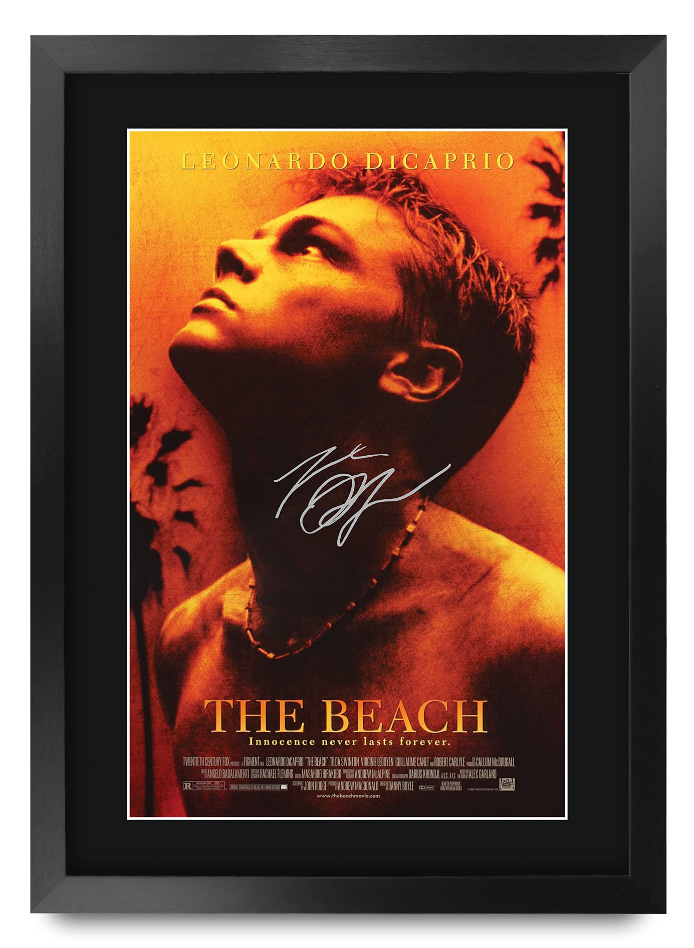 HWC Trading A3 FR The Beach Movie Poster Leo DiCaprio Signed Gift ...