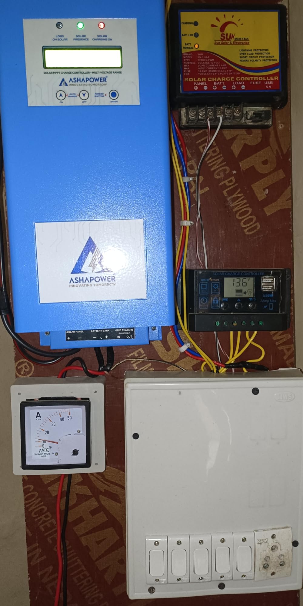 ASHAPOWER® NOVA50 Solar MPPT Charge Controller SMU (12V/24V : 50Amps ...