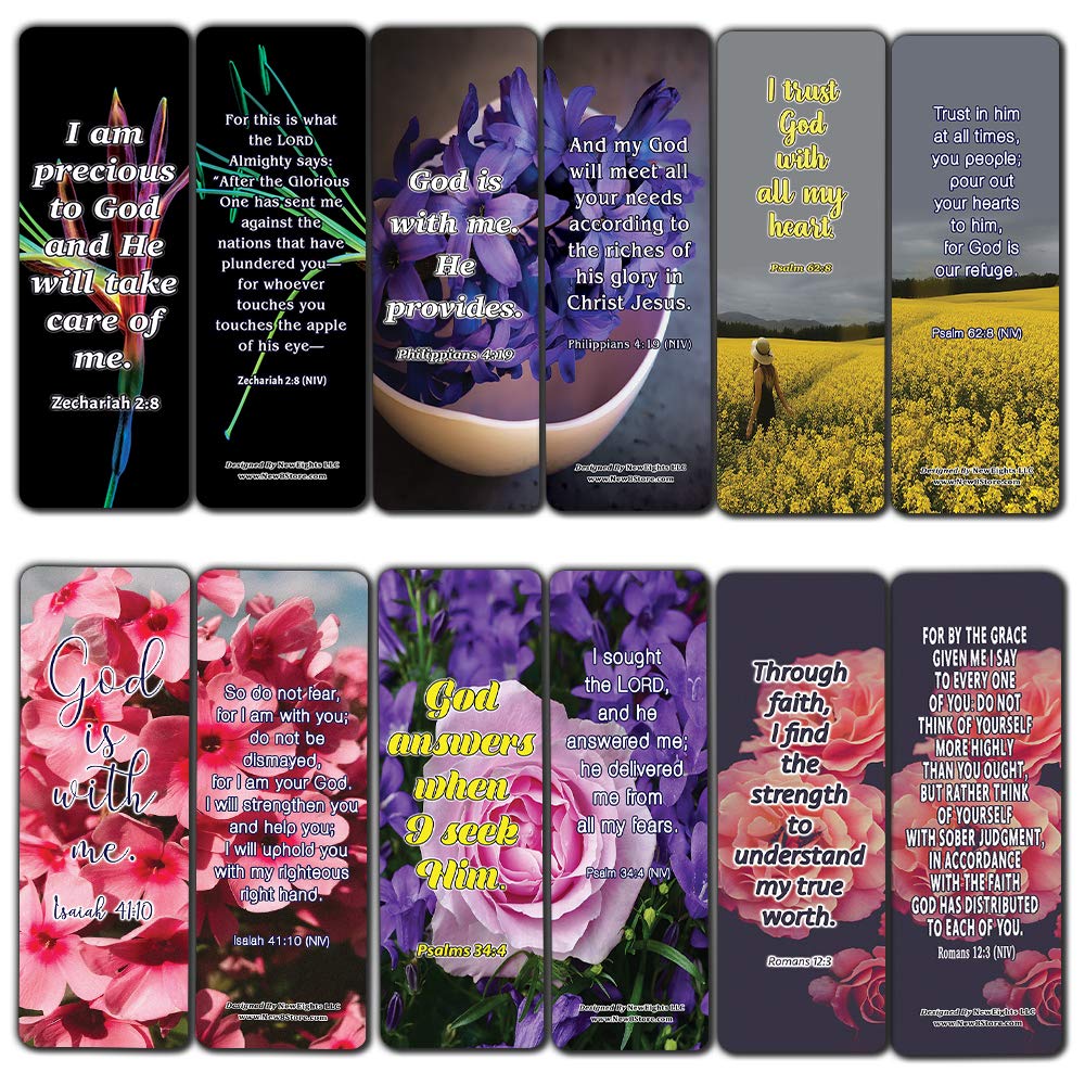 Buy Christian Affirmations Bible Verses for Women Cards (12-Pack ...