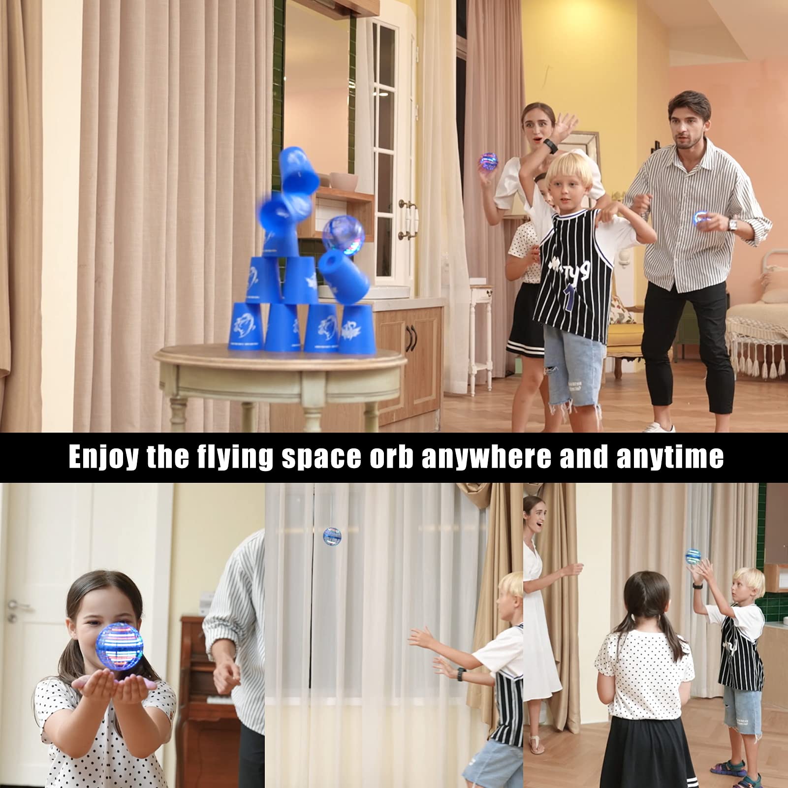 Flying Orb Hover Ball Toy - 2022 Upgraded Cool Magic Flying Spinner ...